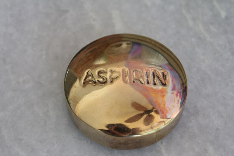 Brass Aspirin, Paperweight, Pop Art, Modern, Mid Century, Pill - Etsy