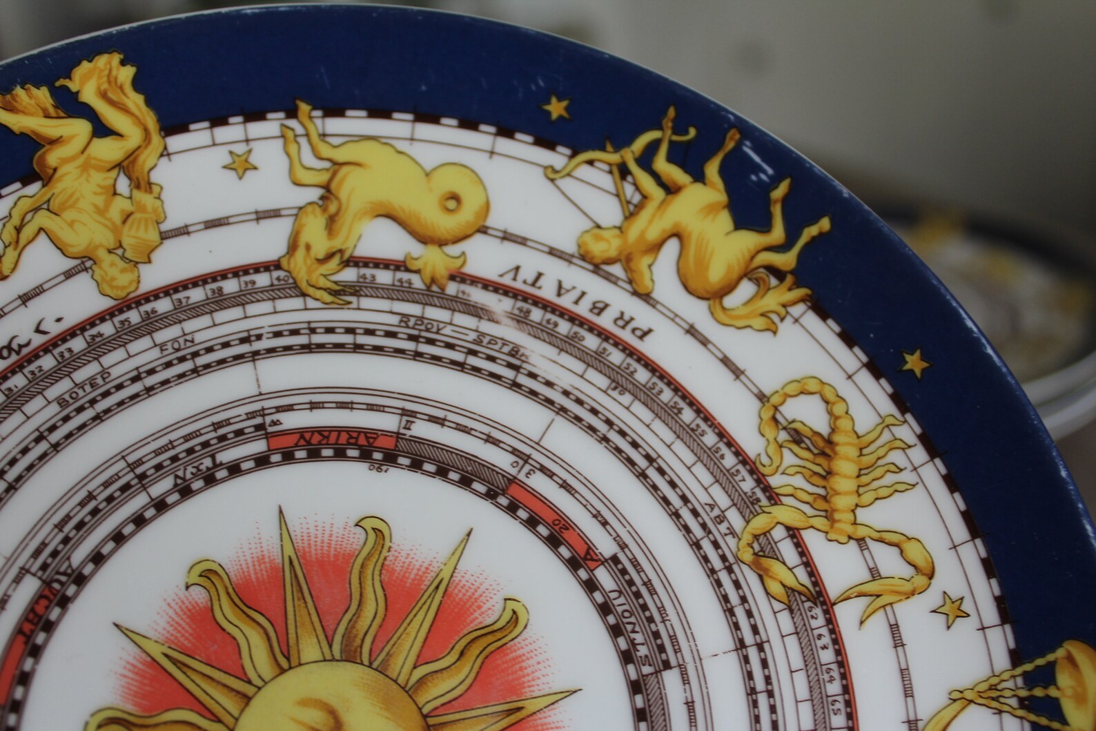 Horchow Astrological Plates Zodiac Sun Horoscope - Etsy
