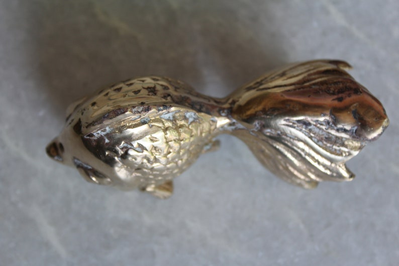 Brass Koi Fish Paperweight - Etsy