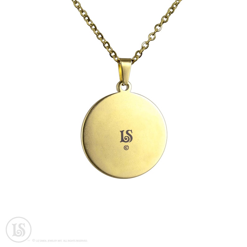 Astrologic Septagram - 7 Pointed Star Symbol Pendant, Large, Silver or ...