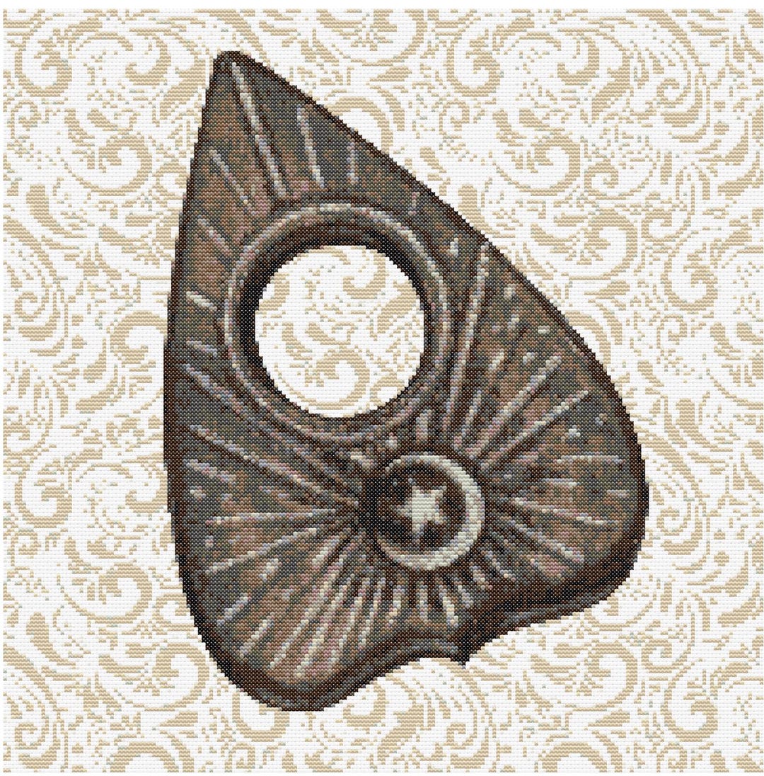 Ouija Board Planchette Cross Stitch Pattern Download, Printable - Etsy