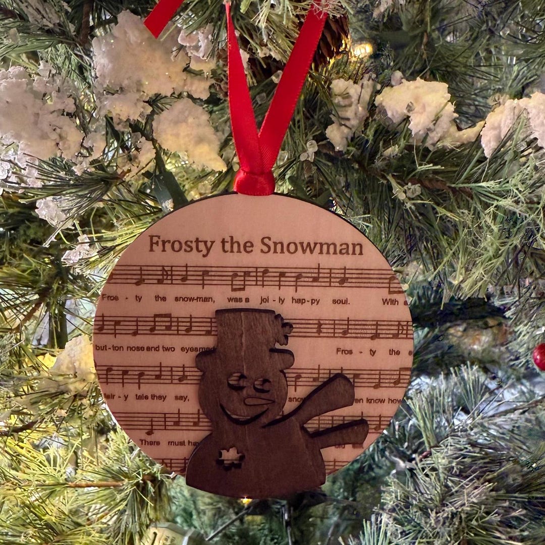 Music Sheet Christmas Ornaments - Etsy