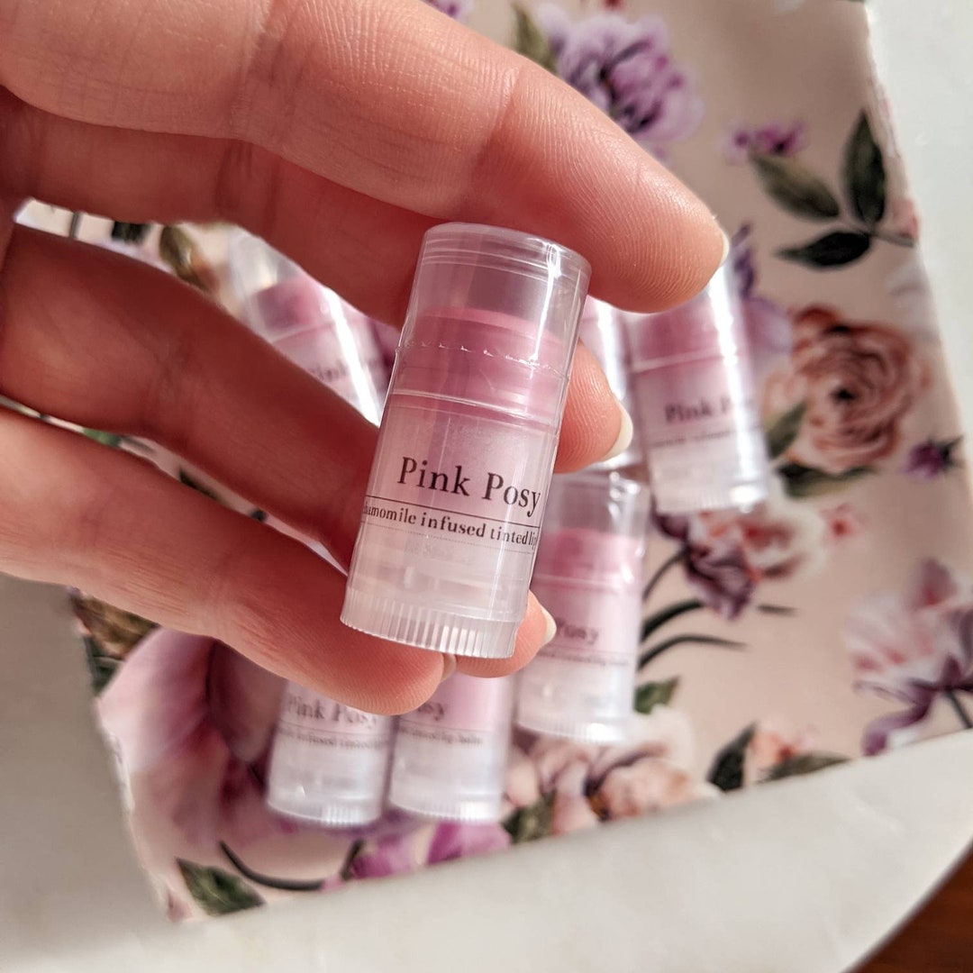 Pink Posy | a Bright Pink Tinted Lip Balm | Made With Chamomile Infused ...