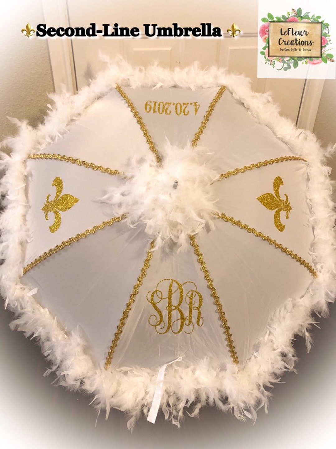 Second Line Wedding/party Umbrellas/parasols--set of 2 Umbrellas (1 ...