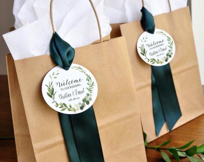 Welcome Bag for Wedding/hotel Guests Customized With Your Ribbon Color ...