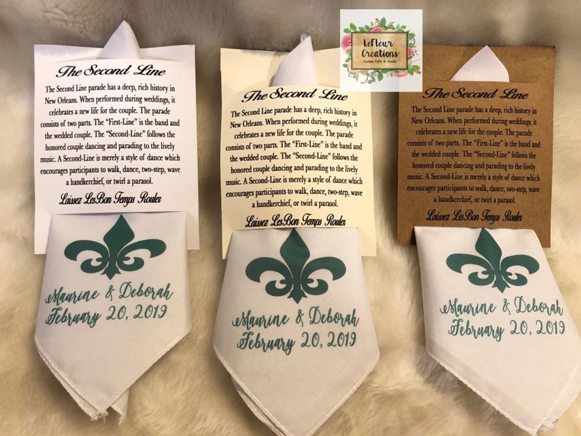 Second Line Handkerchief Sleeve/pouch (priced per Dozen [12]) - Etsy