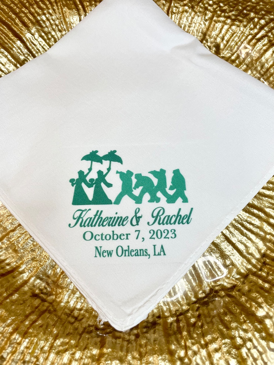 Two-bride Pride/lgbtq Second Line Wedding/party Handkerchiefs ...