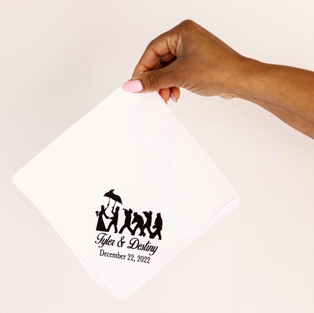 Second Line Wedding/party Handkerchiefs--customizable With Name and ...