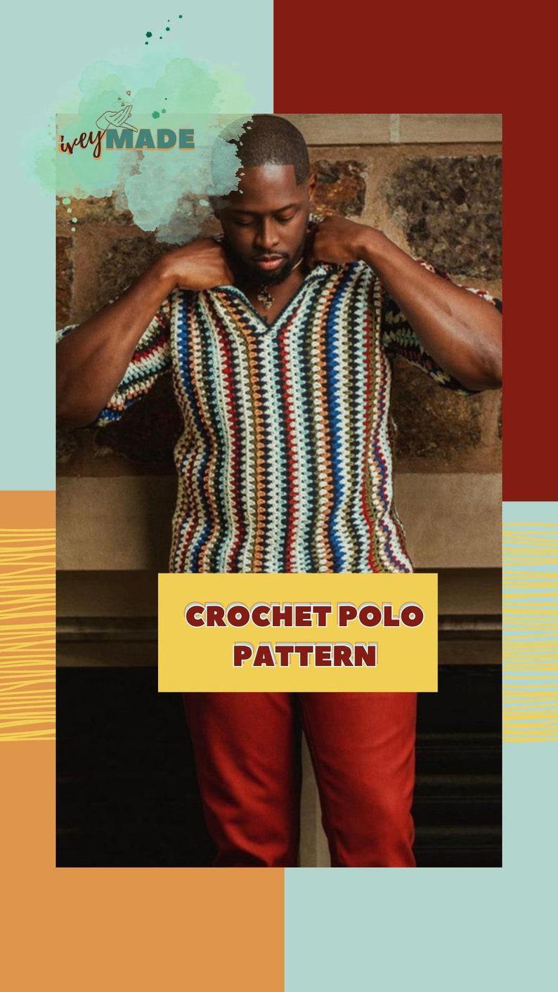 Crochet Polo Top | Crochet Pattern | PDF Only - Men/ Women/ Unisex ...