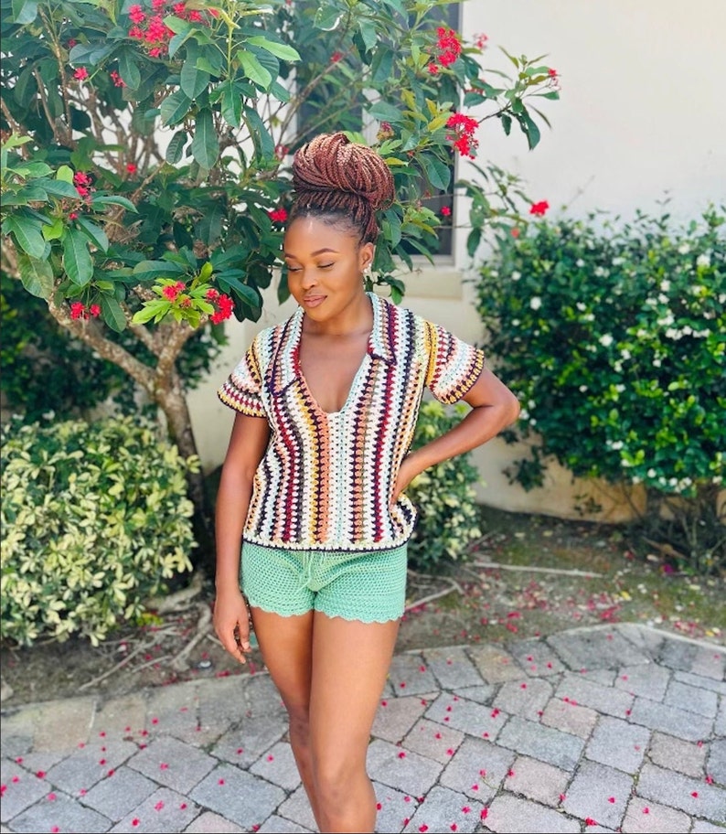 Crochet Polo Top Crochet Pattern PDF Only Men/ Women/ Unisex Crochet ...