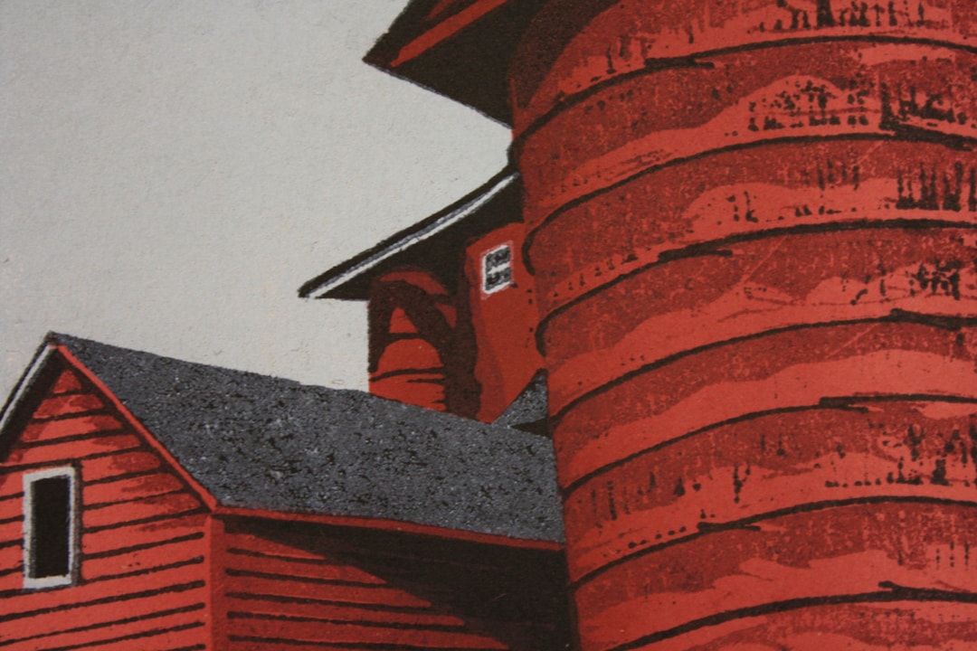 Silo Woodblock Print - Etsy