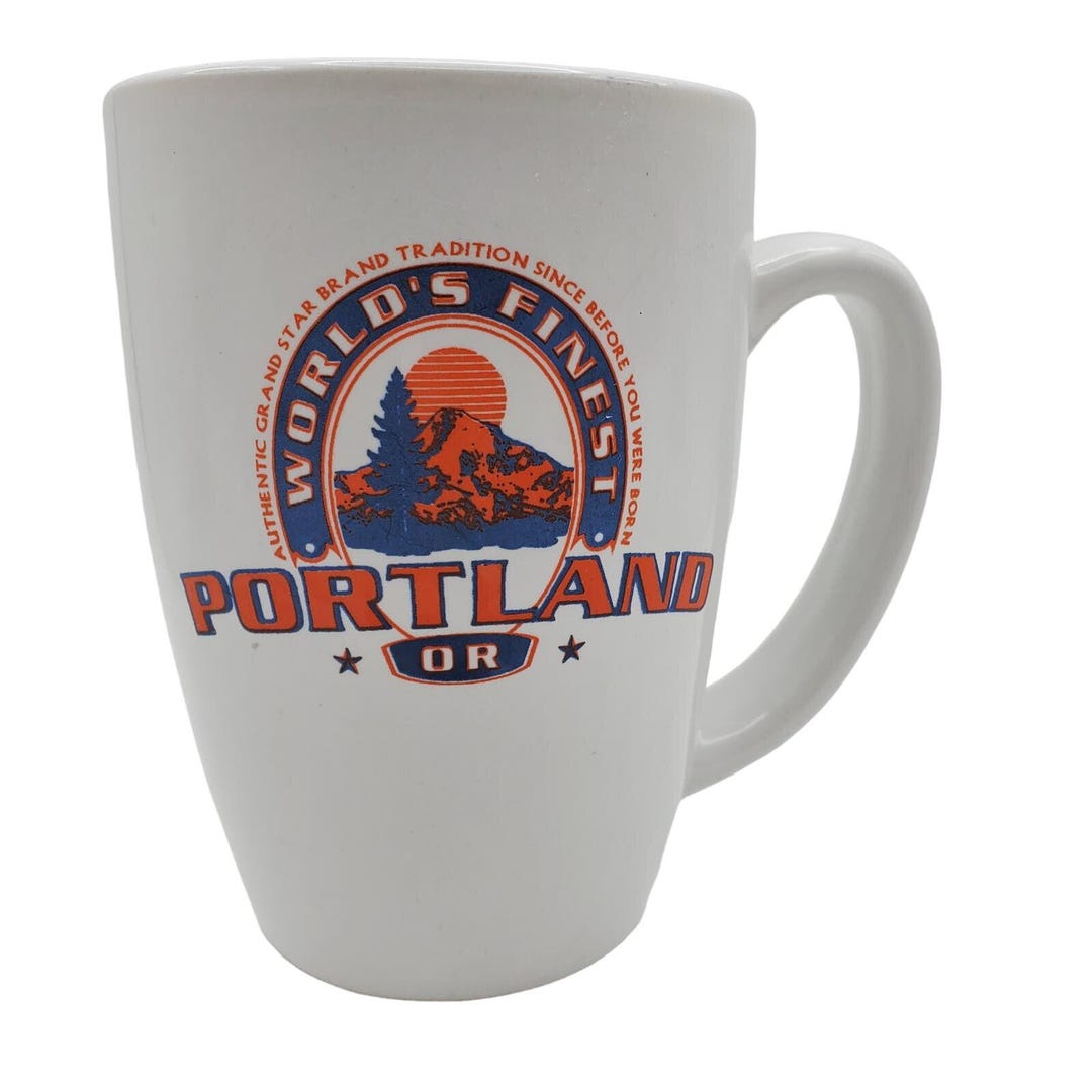 Portland Oregon Coffee Mug Large Ceramic Cup World's Finest Vintage ...
