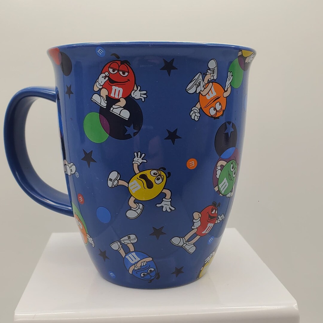 Mars M&M Candy Large Mug Vintage 1990s Blue Coffee Cup Collectible - Etsy