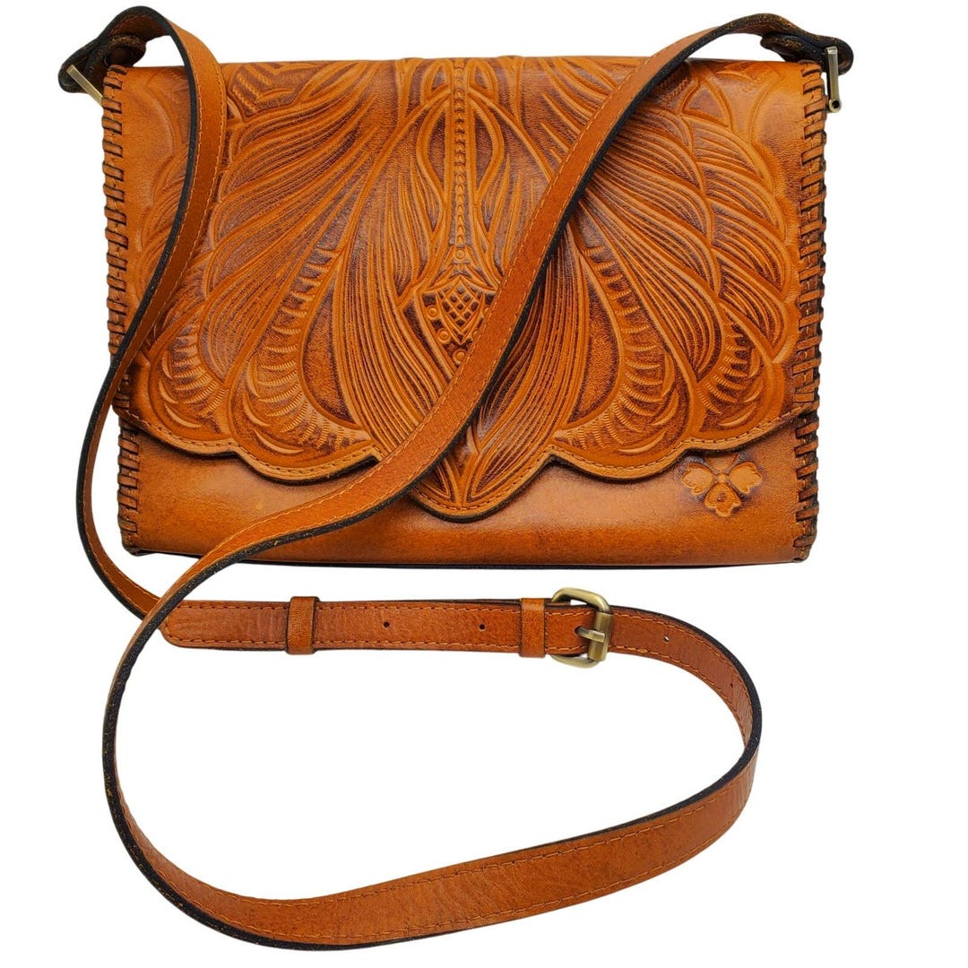 Patricia Nash Bag Leather Crossbody Western Purse Sarola Tooled ...
