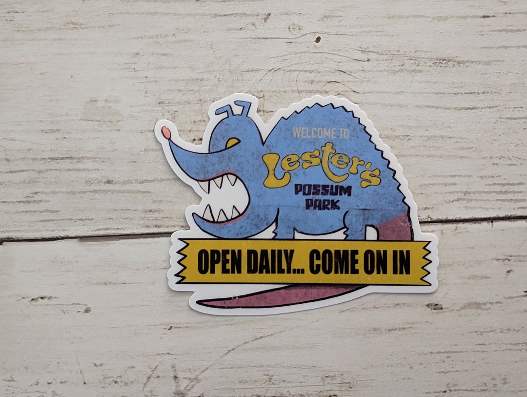 Lester's Possum Park Sticker - Etsy