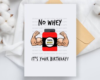 Workout Birthday Card - Etsy