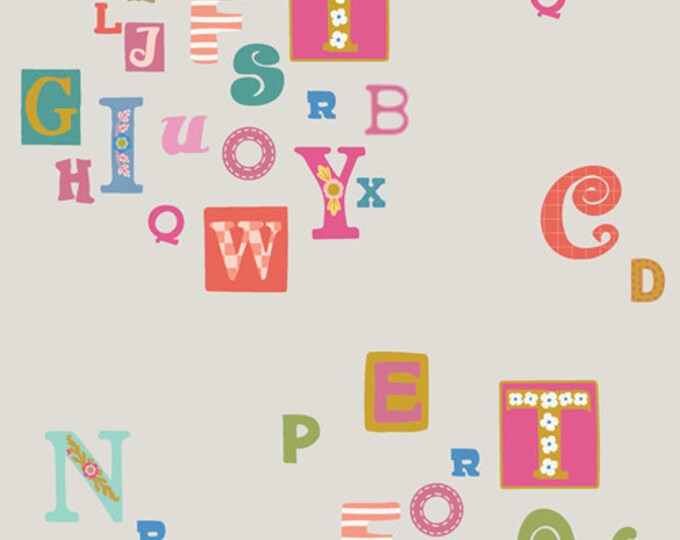 Kids ABC Fabric as Easy as Abc Playroom - Etsy