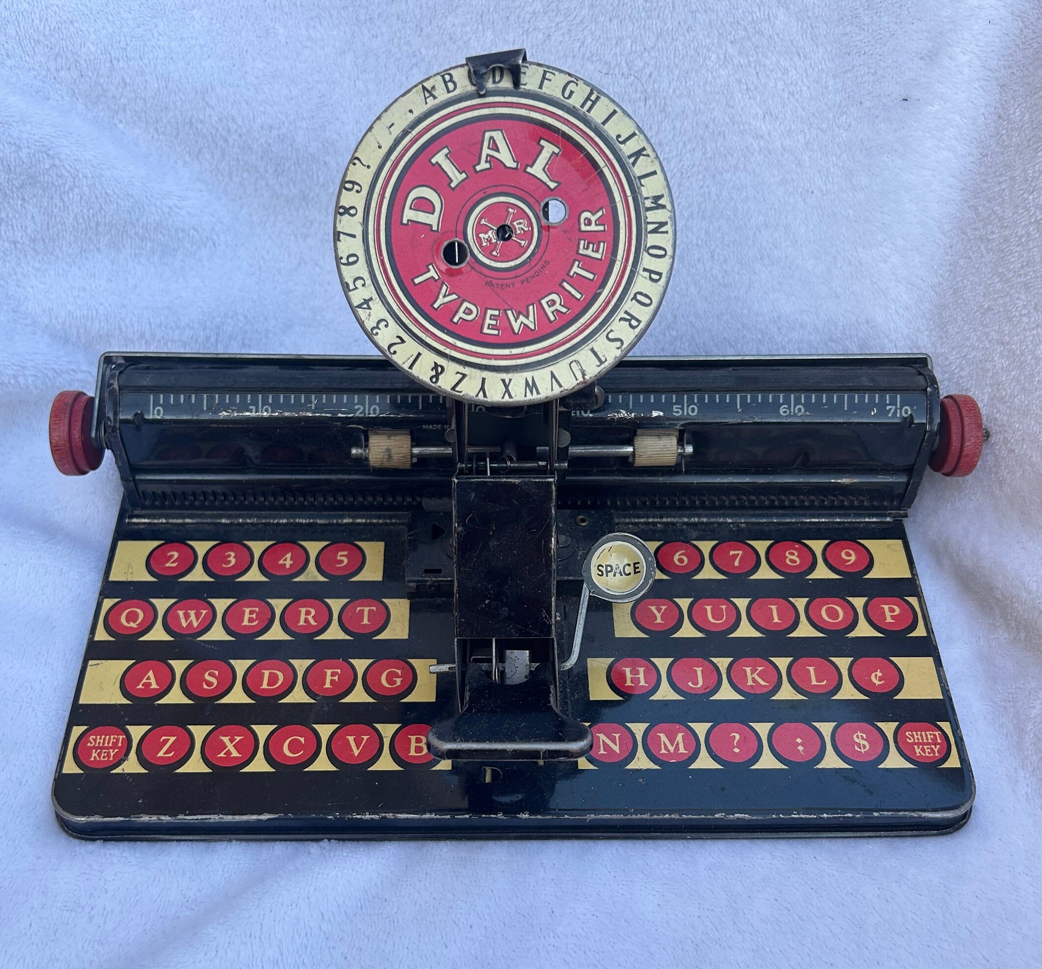 1940-1950s MID CENTURY MARX Toy Dial Typewriter - Etsy