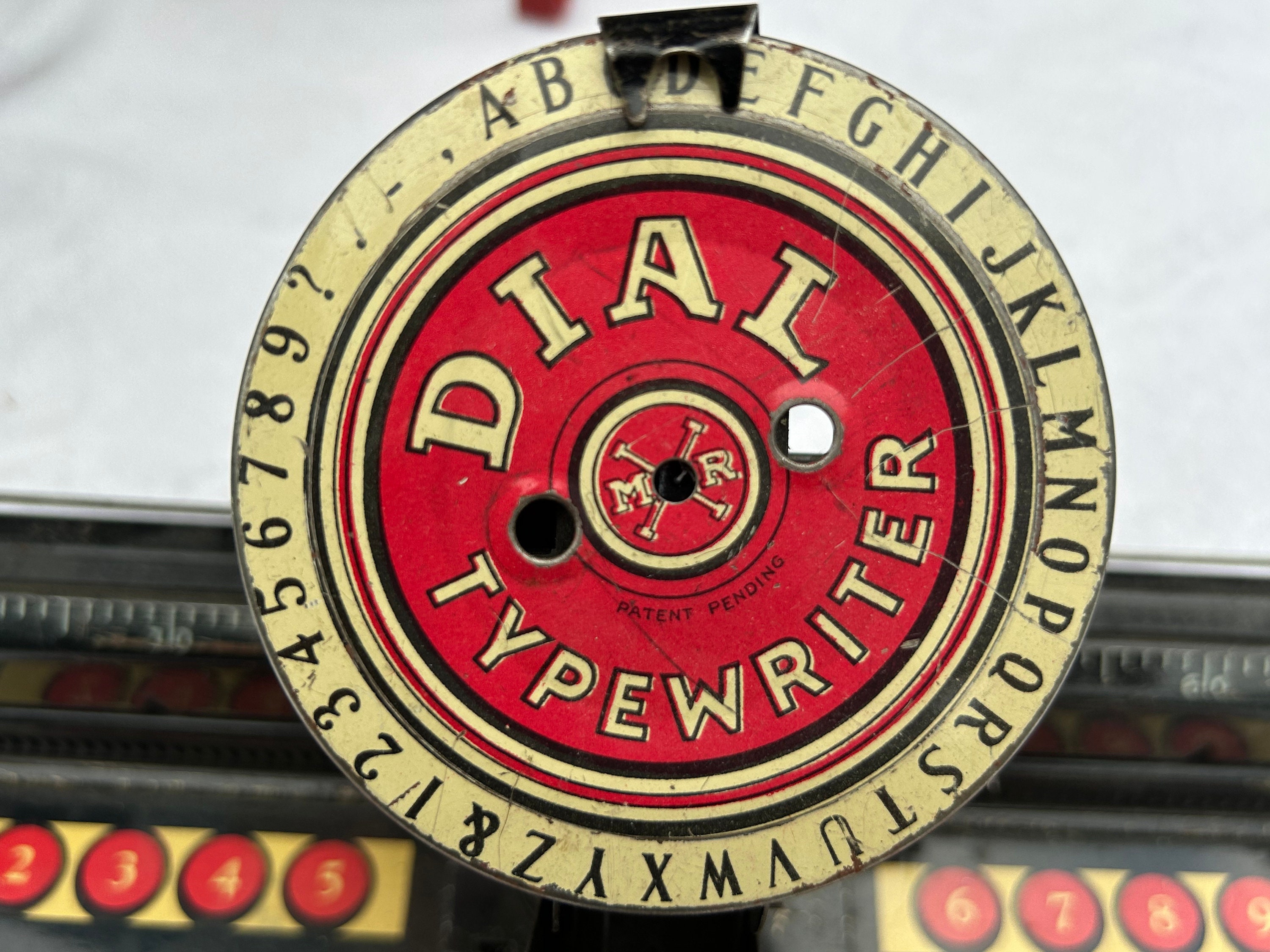 1940-1950s MID CENTURY MARX Toy Dial Typewriter - Etsy