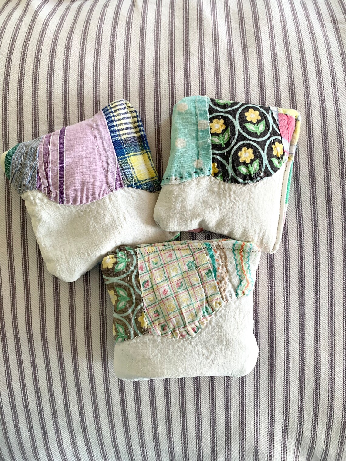 Patchwork Quilt Pocket Hand Warmers Set of 3 - Etsy
