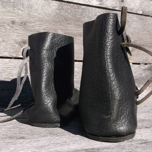 Viking 2 Toggle Boots Mens Size 14 Black Viking Shoes, Medieval Ankle ...