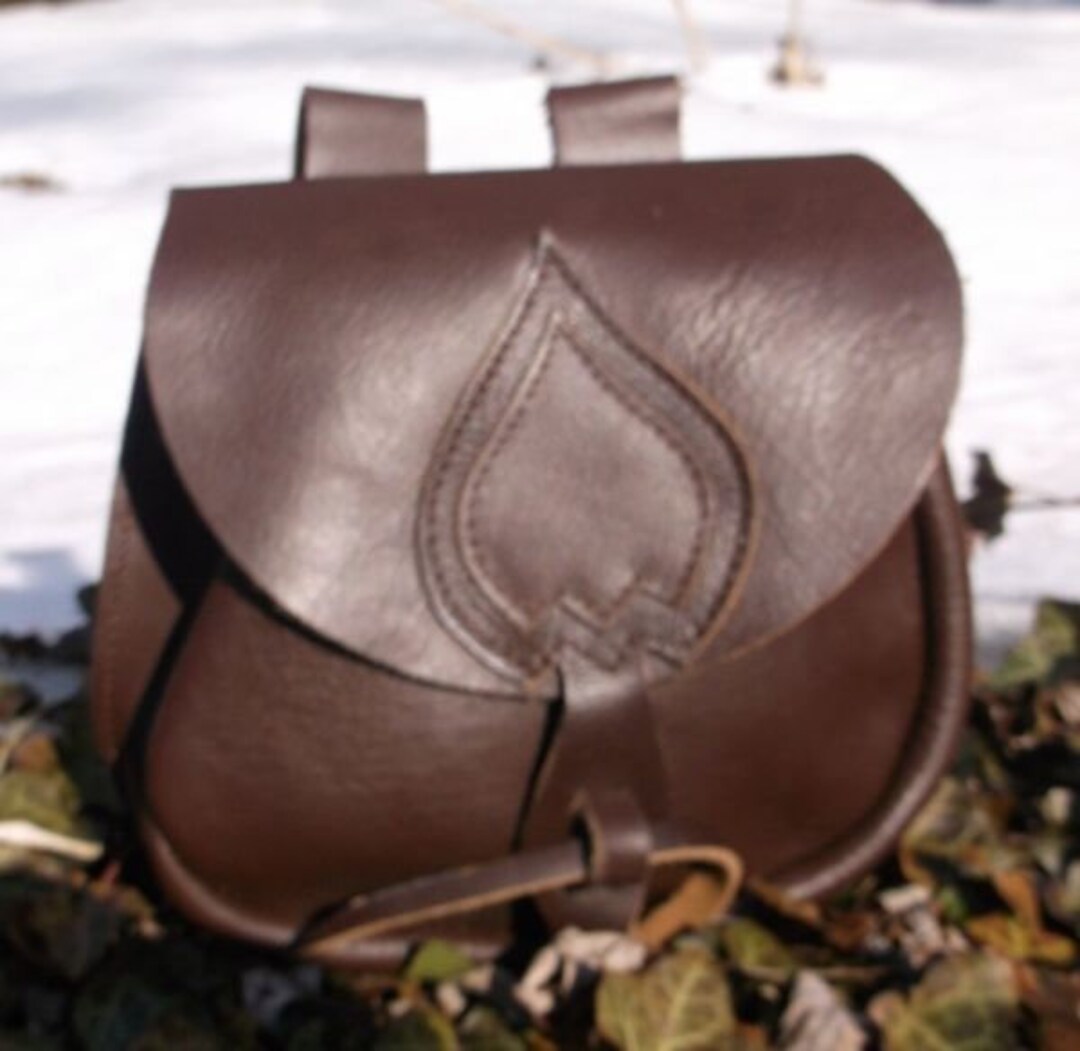 Viking Spade Style Pouch Medieval Dark Brown - Etsy