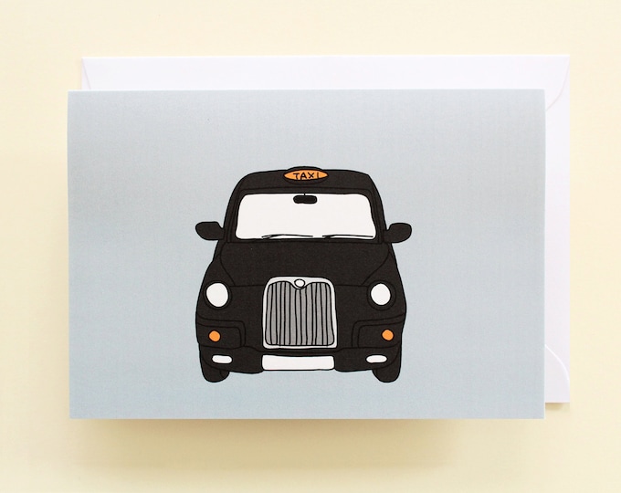 London Taxi Black Cab Card London Card London Themed London - Etsy