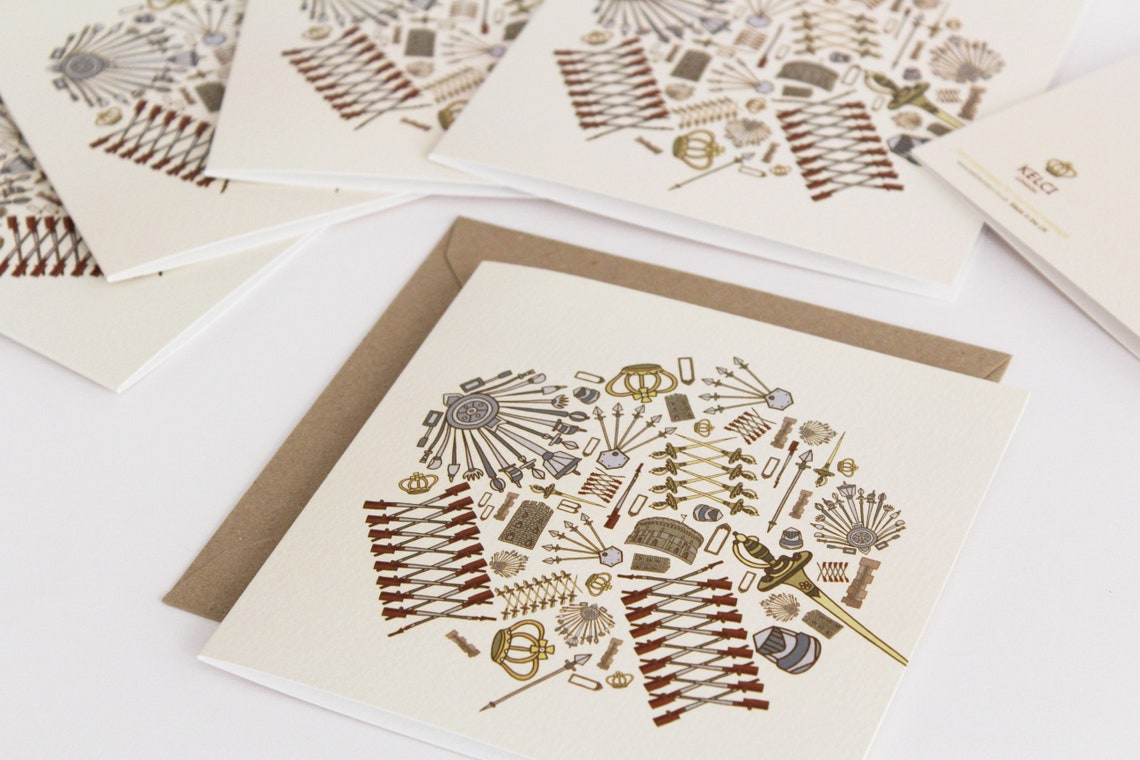 Windsor Castle Themed Card, Greeting Card, Unique Greeting Card ...