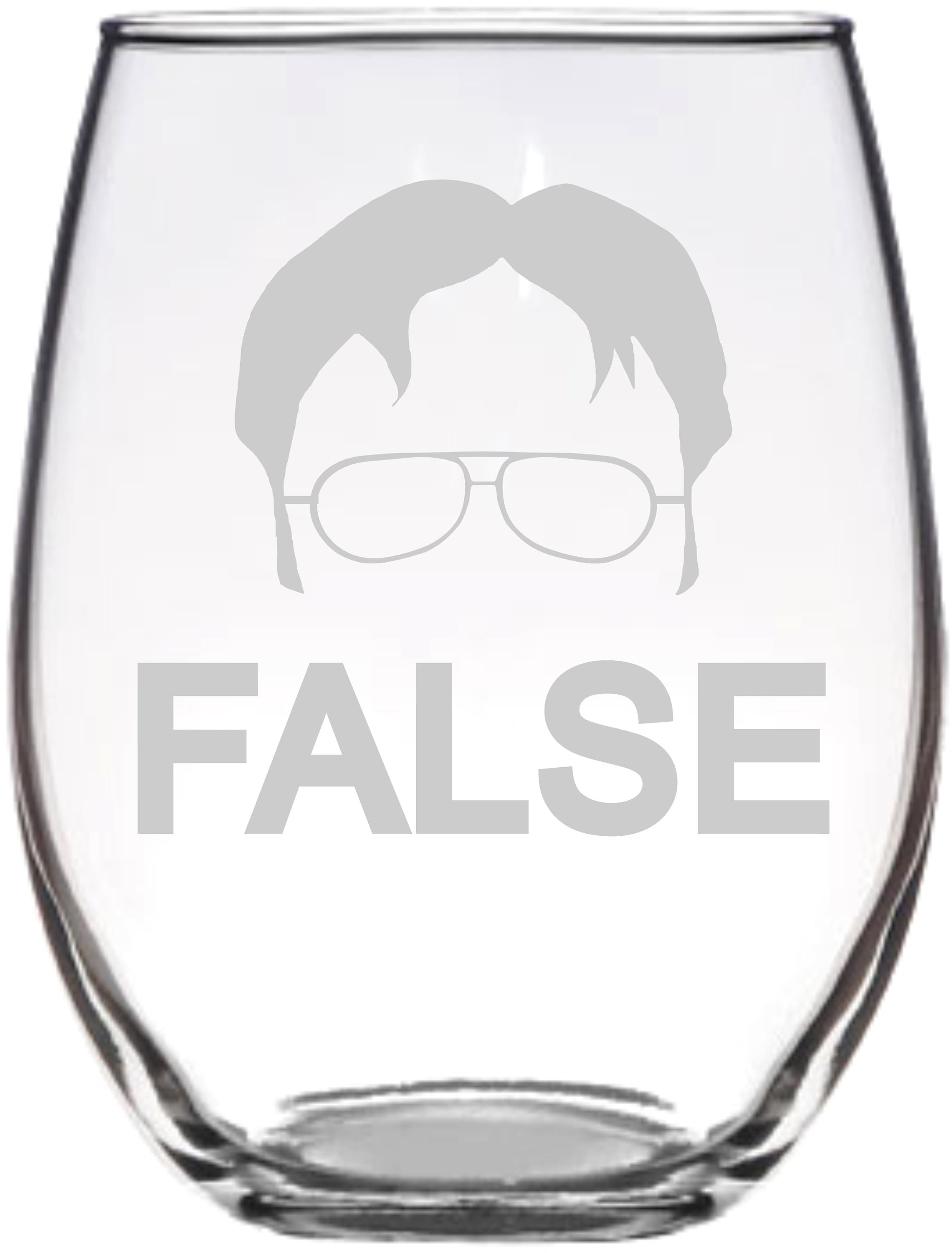 Dwight Inspired "false" Glass, the Office Inspired, Mom Glass, Funny ...