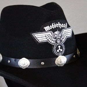Motorhead - Motorhead Cowboy Hat - Cowboy Hat - Wool Cowboy Hat - Lemmy ...