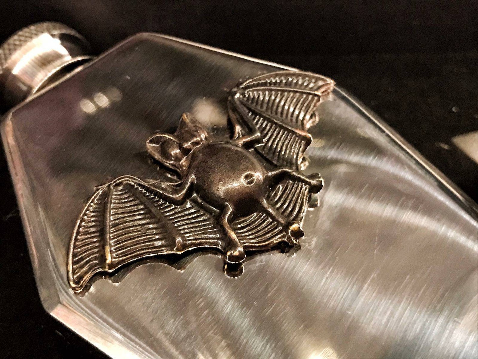 Bat Flask Gothic Flask Coffin Flask Vampire Flask | Etsy