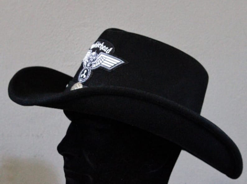 Motorhead - Motorhead Cowboy Hat - Cowboy Hat - Wool Cowboy Hat - Lemmy ...