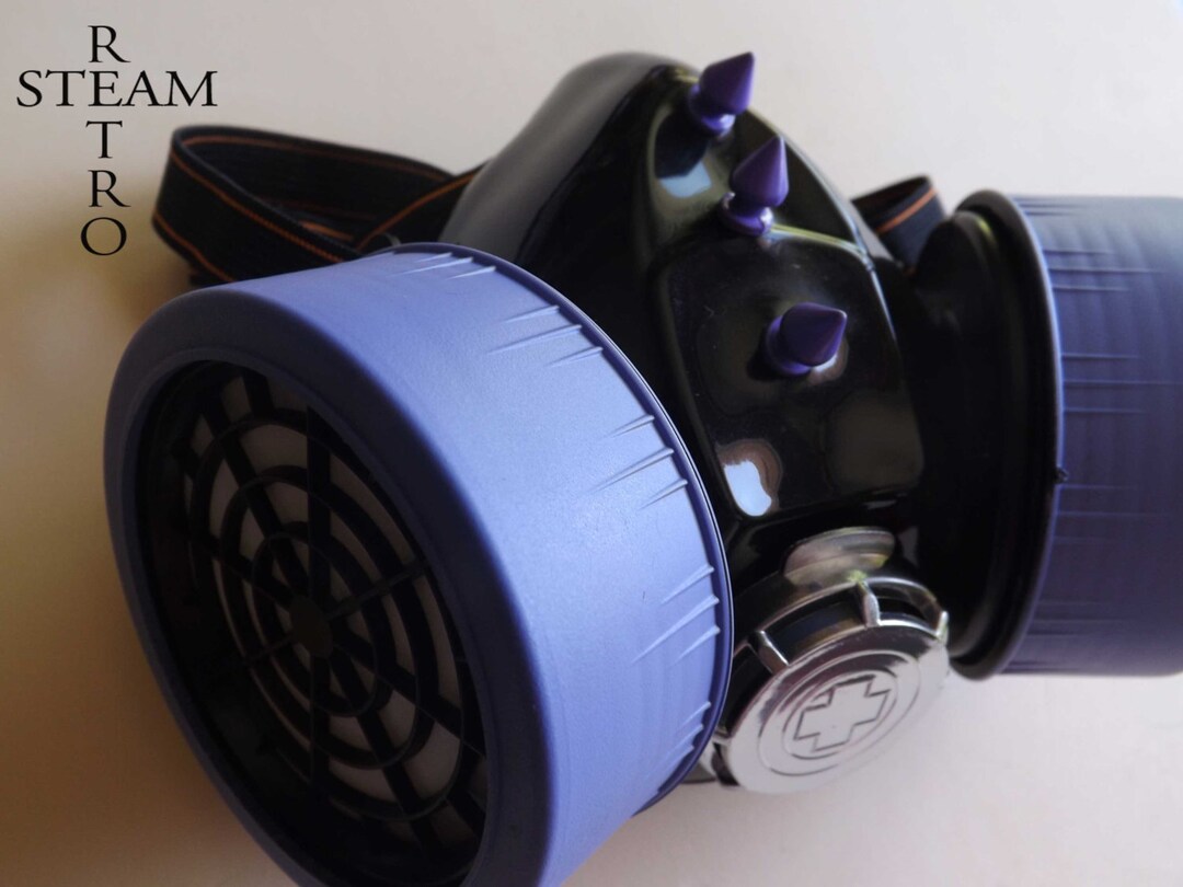 Cyberpunk Purple Gasmask Cosplay Fallout Wasteland Functional Gas Mask ...