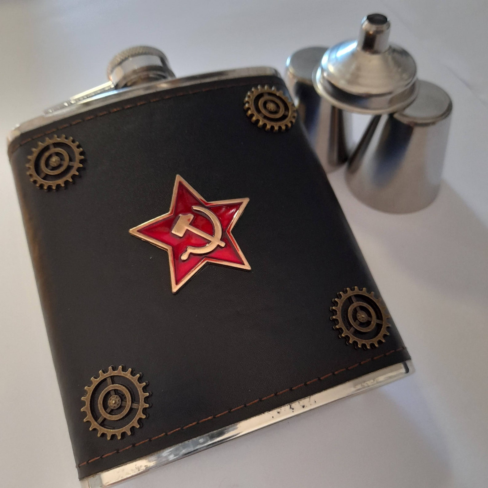 Flask Soviet Soviet Flask Russian Flask Russian | Etsy