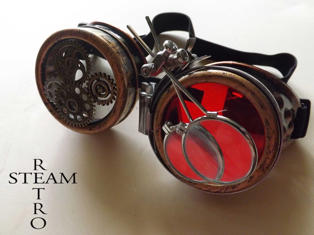 Steampunk - Goggles - Steampunk Goggles Glasses - Cyber Gothic Lenses ...