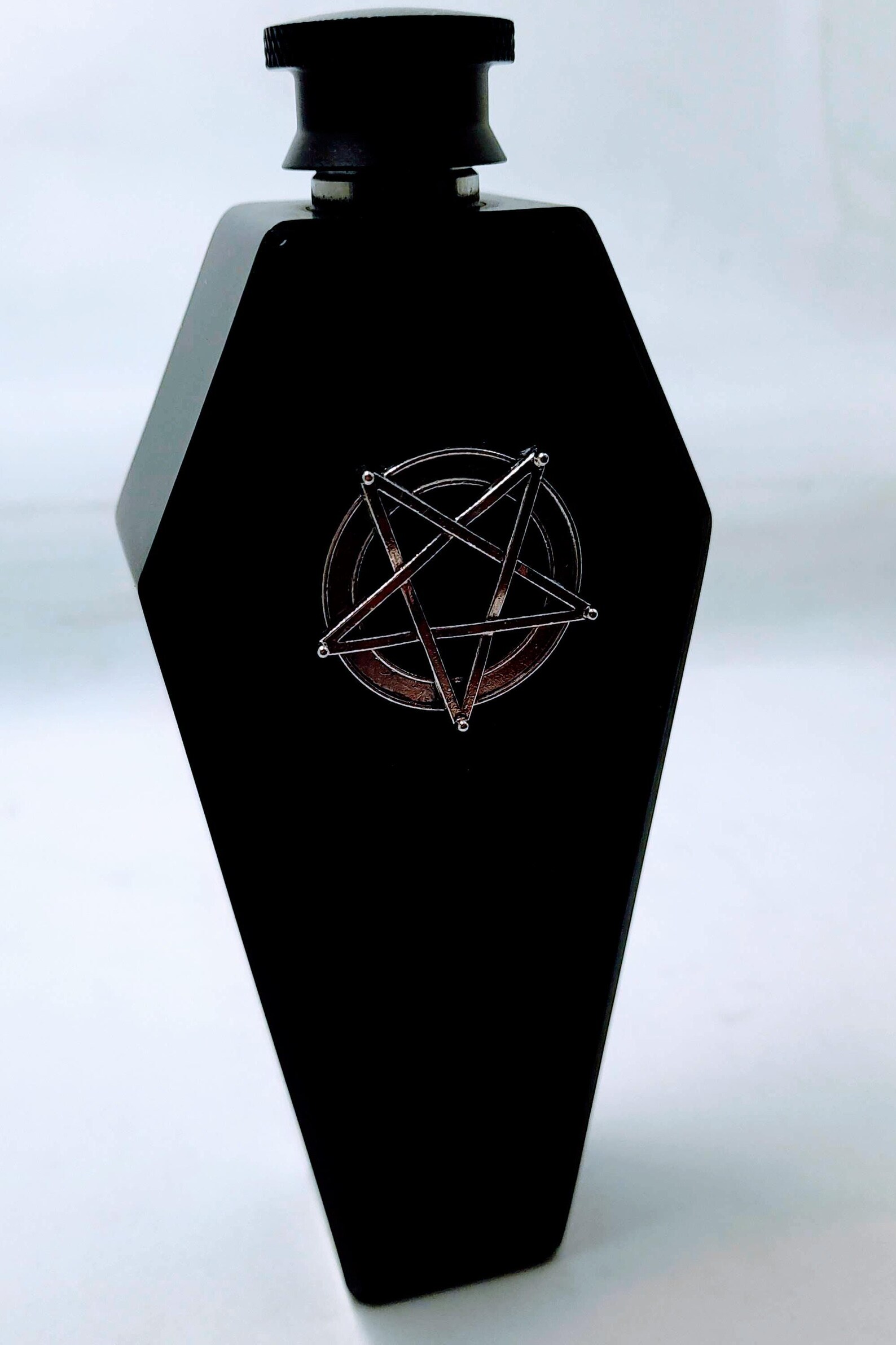 Pentagram Flask - Gothic Flask - Coffin Flask - Vampire Flask - Coffin ...