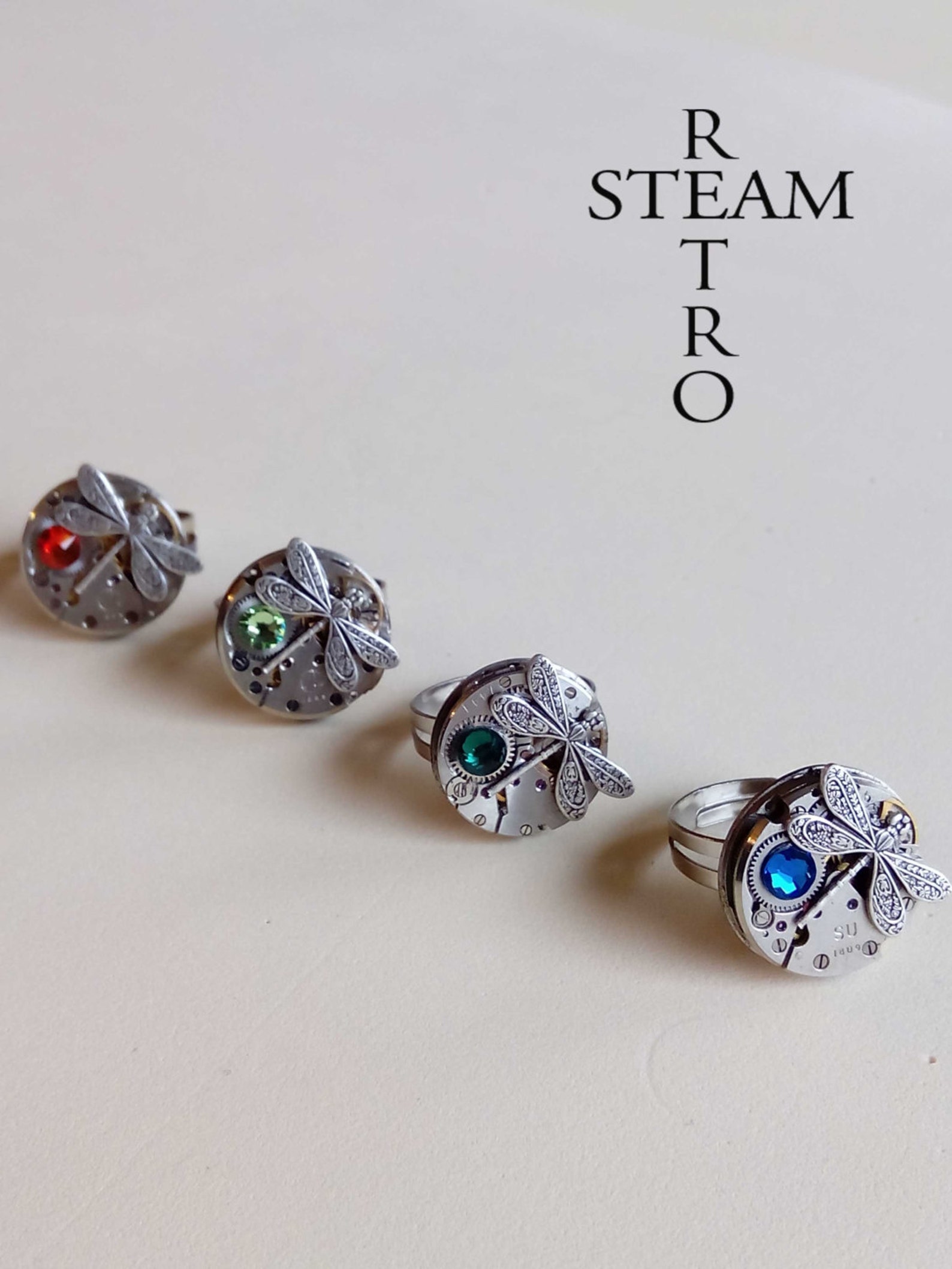 Dragonfly Steampunk Ring Dragonfly Ring Firefly Ring - Etsy