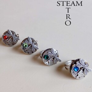 Dragonfly Steampunk Ring - Dragonfly Ring - Firefly Ring Steampunk ...