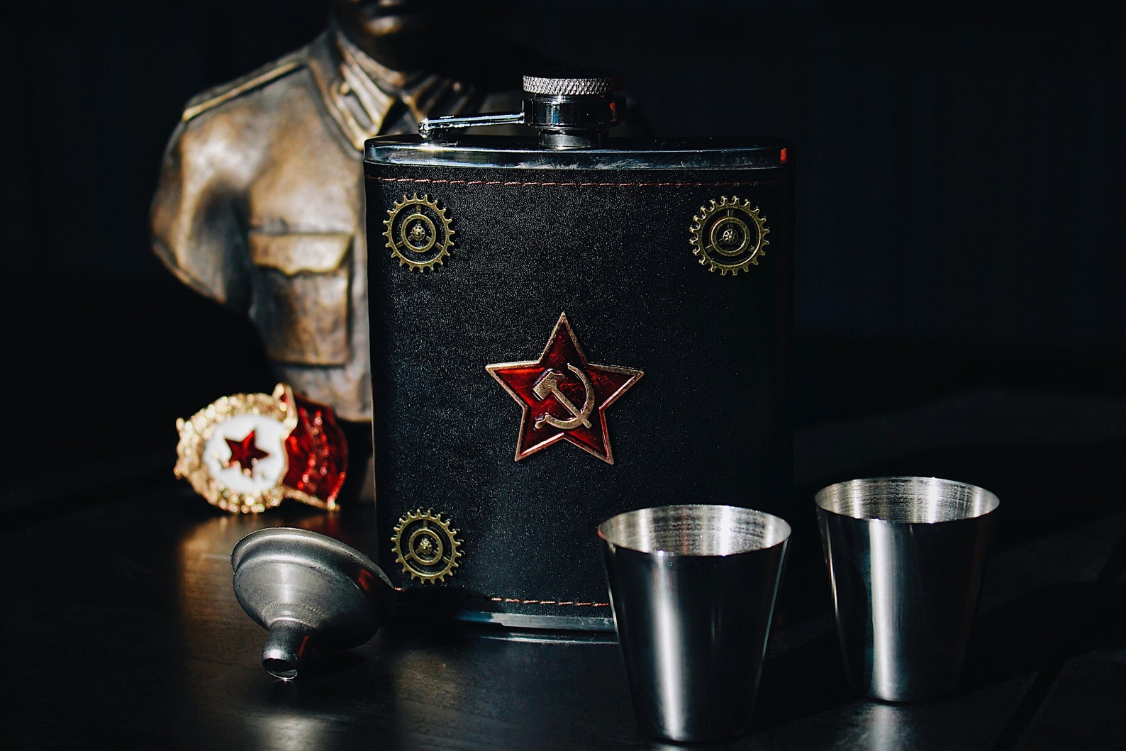 Flask Soviet Soviet Flask Russian Flask Russian | Etsy