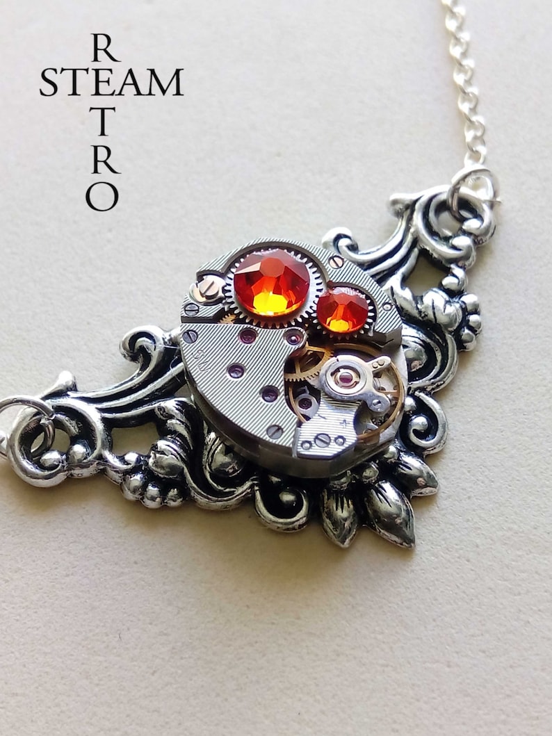 Steampunk Victorian Steampunk Necklace splendour - Etsy