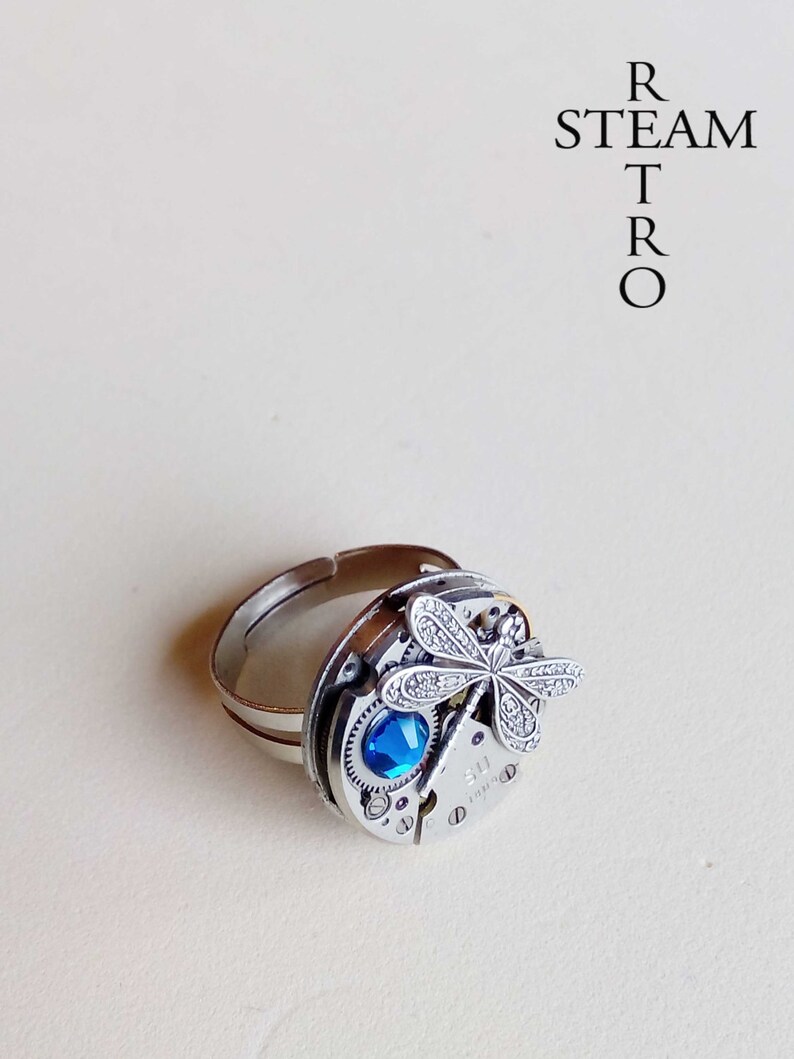 Dragonfly Steampunk Ring Dragonfly Ring Firefly Ring - Etsy