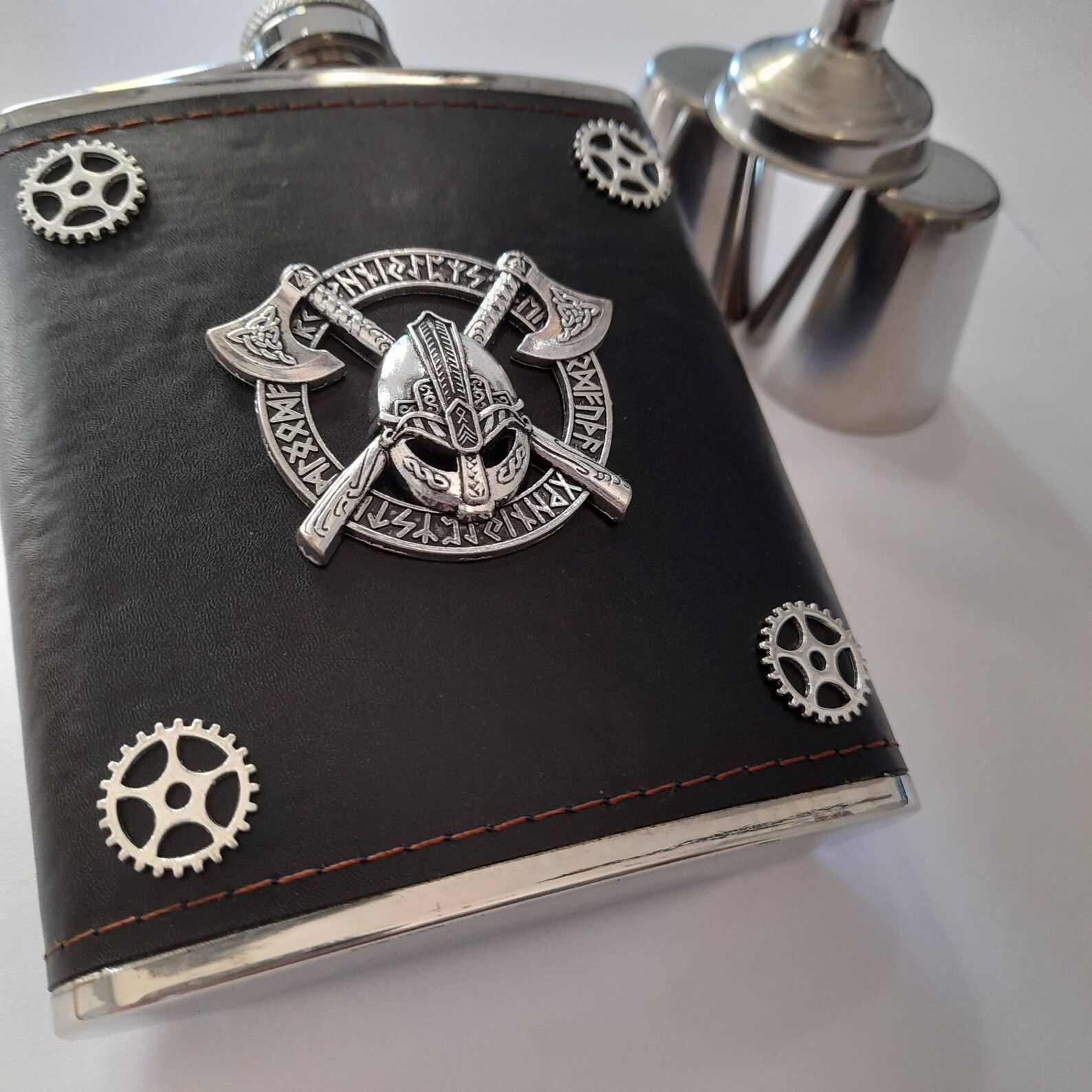 Flask - Viking - Viking Flask - Valhalla - Steampunk - Steampunk ...