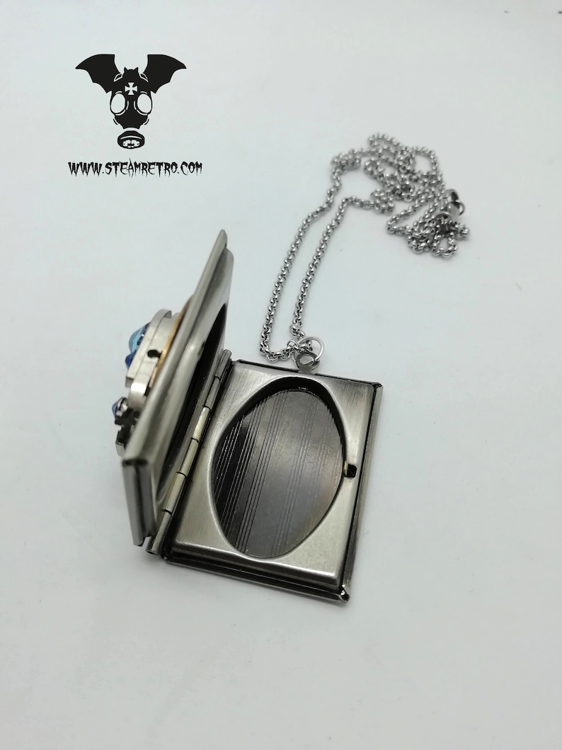 Steampunk Locket Steampunk Necklace Steampunk Book - Etsy