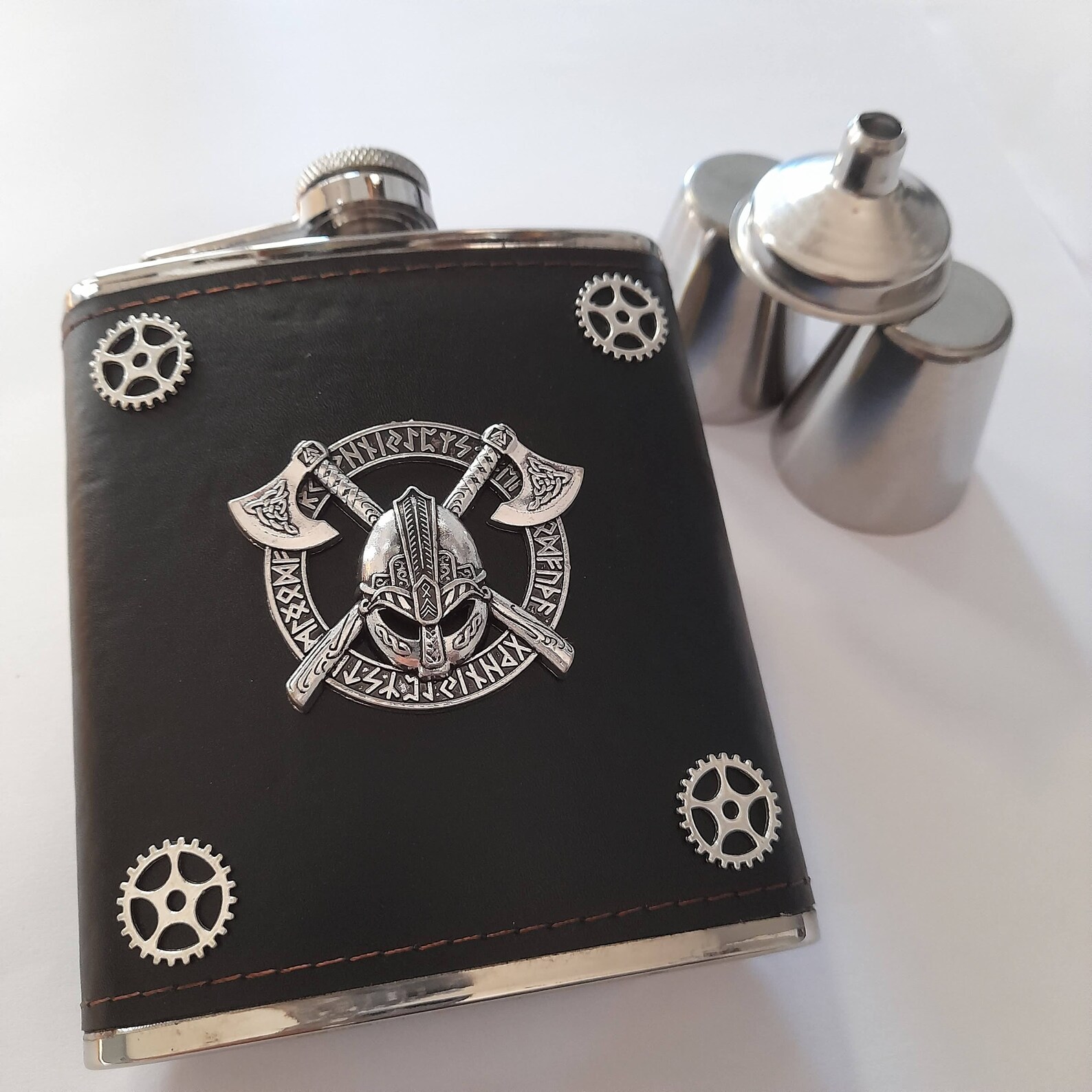 Flask - Viking - Viking Flask - Valhalla - Steampunk - Steampunk ...