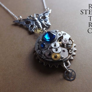 The Clockwork Butterfly Effect Necklace - Steampunk Butterfly Necklace ...