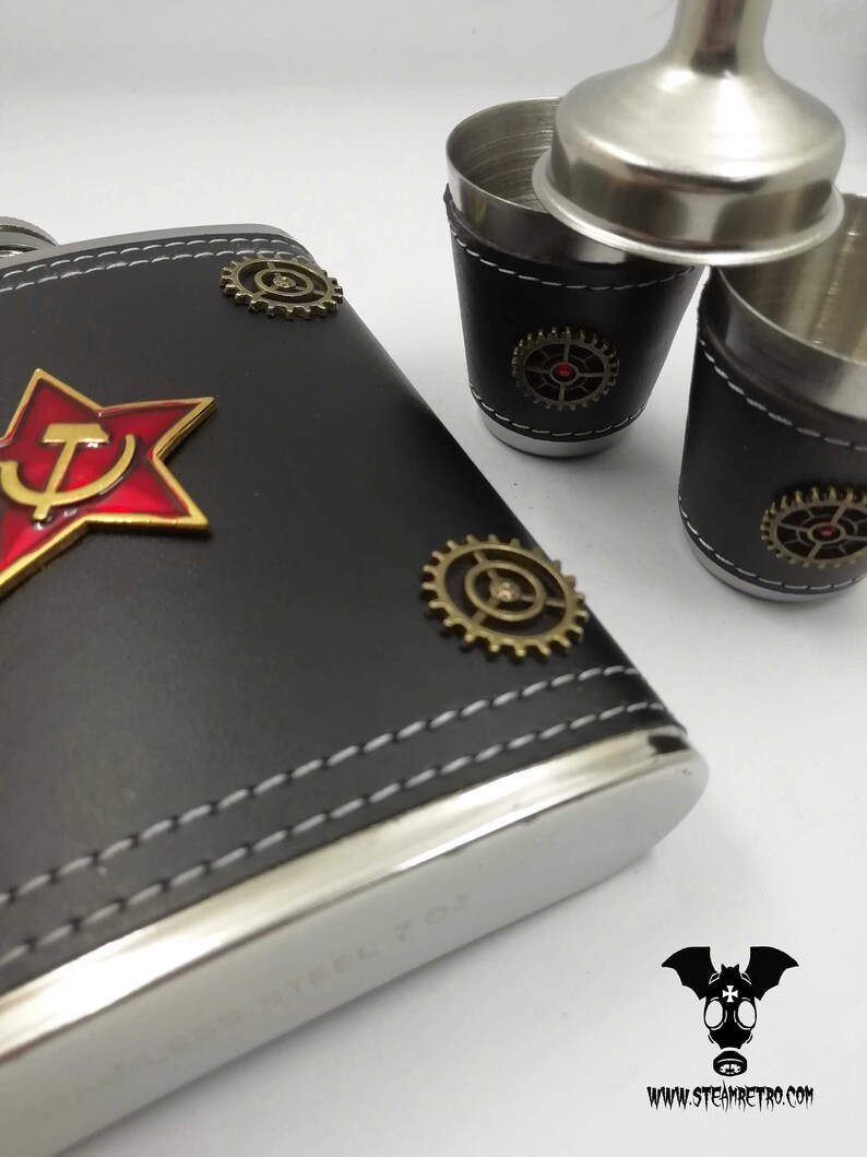 Flask soviet soviet flask russian flask russian | Etsy