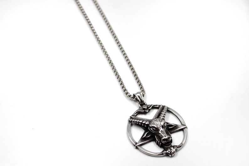 Baphomet - Baphomet Necklace - Baphomet Pendant - Satanic Necklace ...