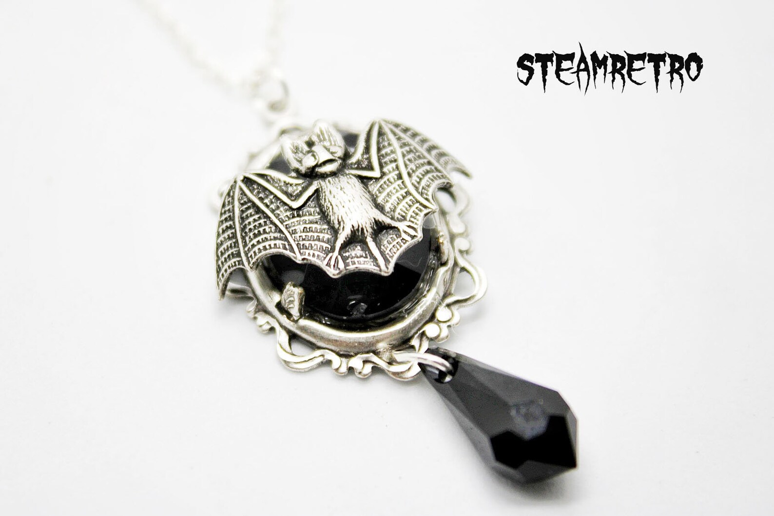 Gothic Bat Necklace Bat Necklace Gothic Necklace Goth - Etsy