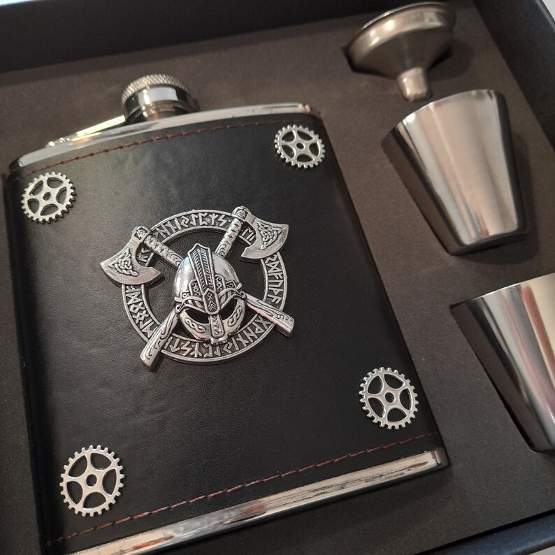 Flask - Viking - Viking Flask - Valhalla - Steampunk - Steampunk ...