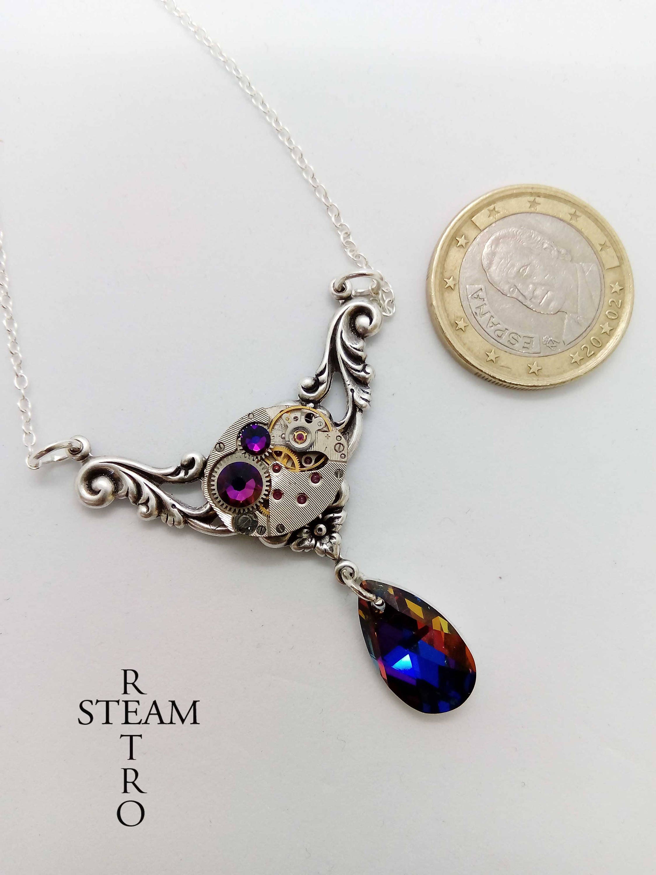 Rococo Steampunk Necklace Steampunk Jewelry Gift Boxed | Etsy